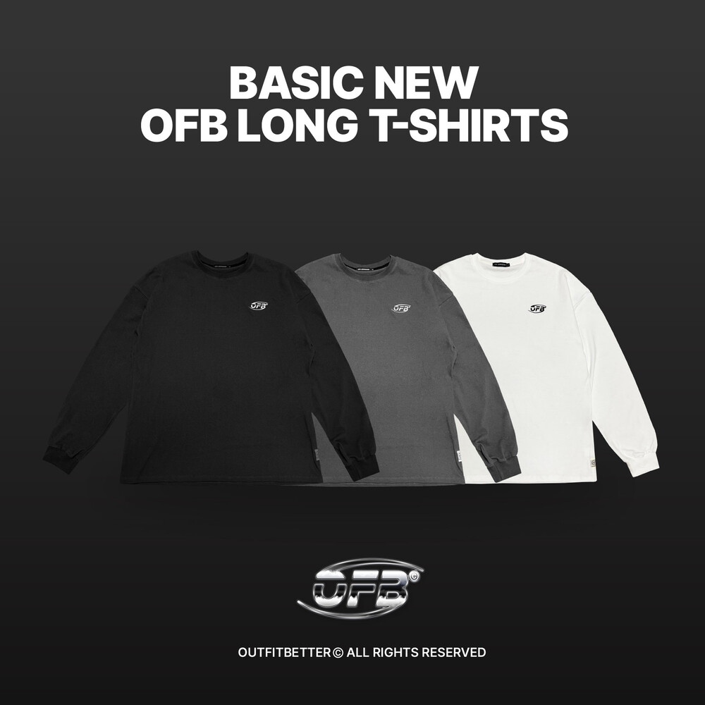 NEW OFB LOGO LONG SLEEVE [BLACK] - 아웃핏베럴