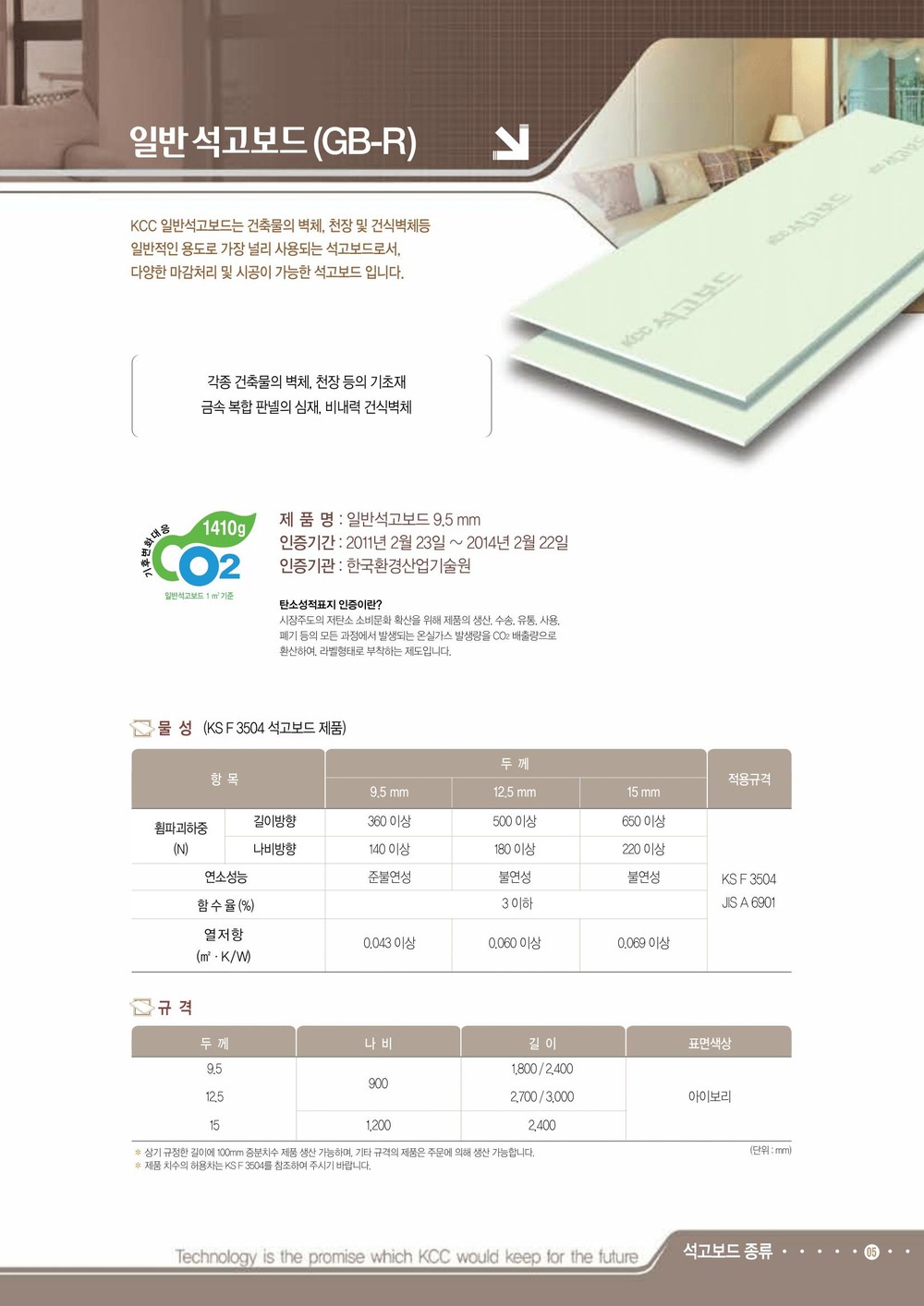 일반 석고보드 12.5T * 900 * 1800 [ 국산 ]