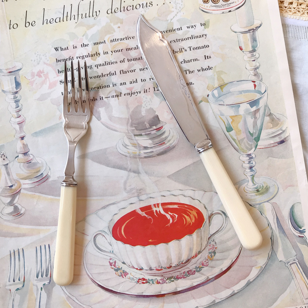 vintage cutlery set, UK