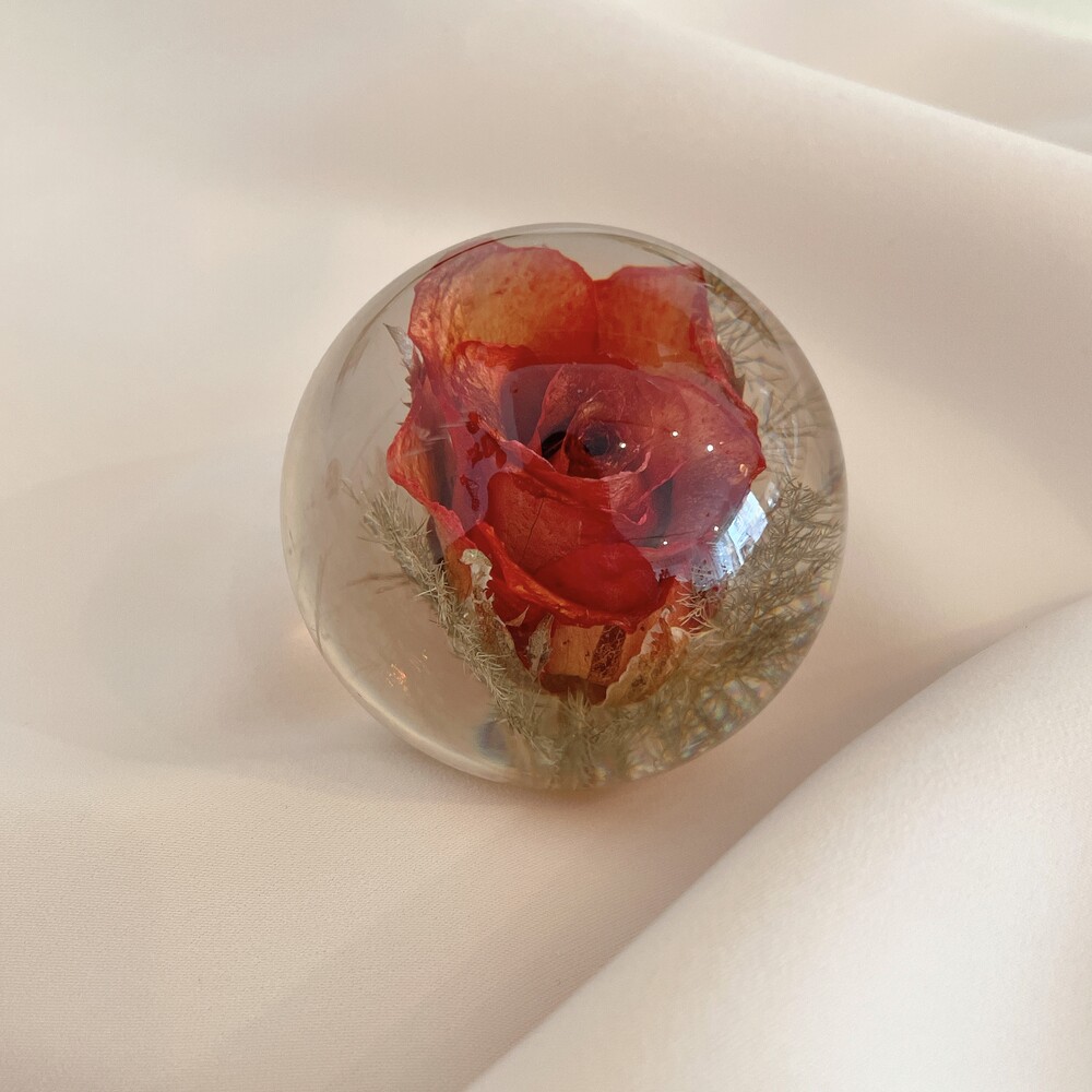 vintage flower paperweight, England