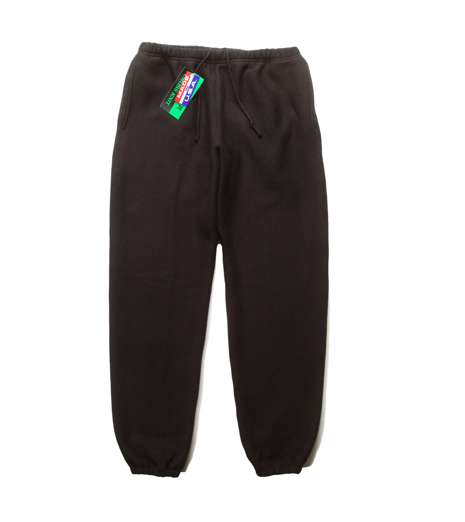 Cross Knit Sweatpants (Black)