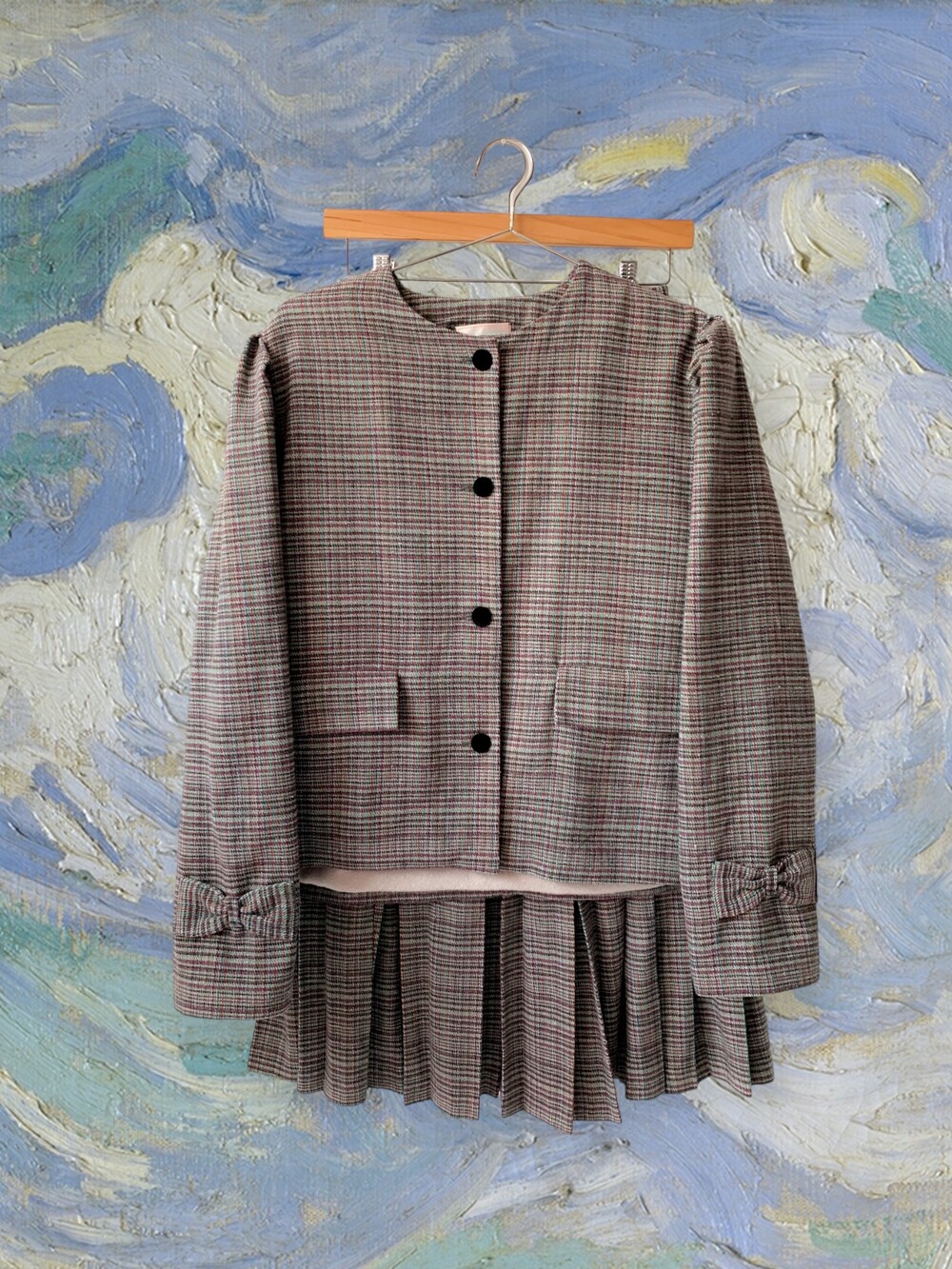 Ribbon Jacket + Long Sk Set-up (JK+SK)