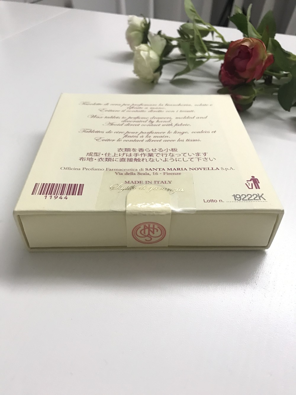 [마이쇼룸] 산타마리아노벨라 왁스 타블렛 Santa Maria Novella Tavolette Di Rosa