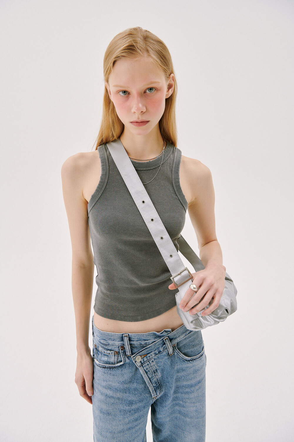 RUSTLING CROSS BAG MINI [SILVER]