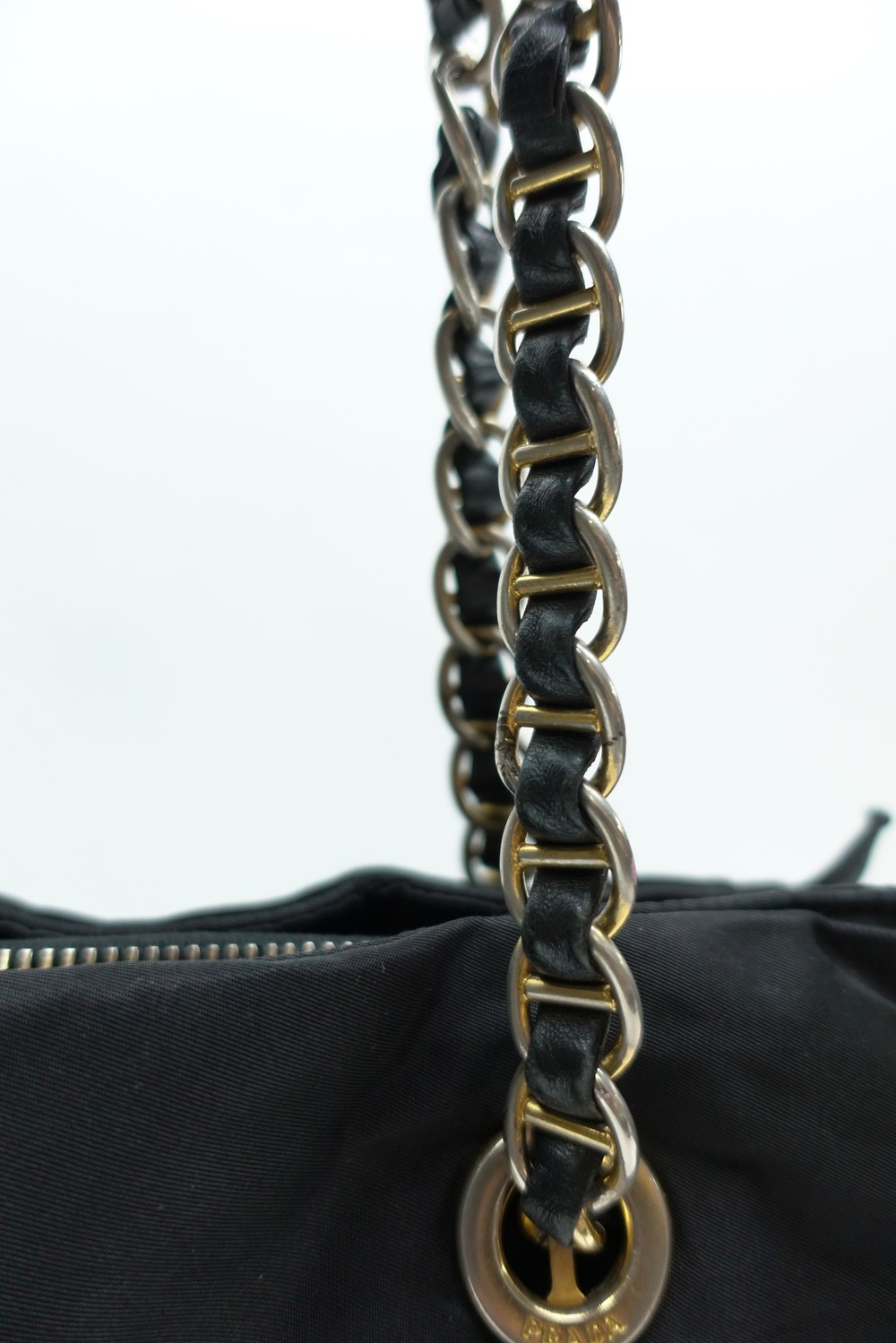 Vintage PRADA Chain Strap Nylon Tote bag