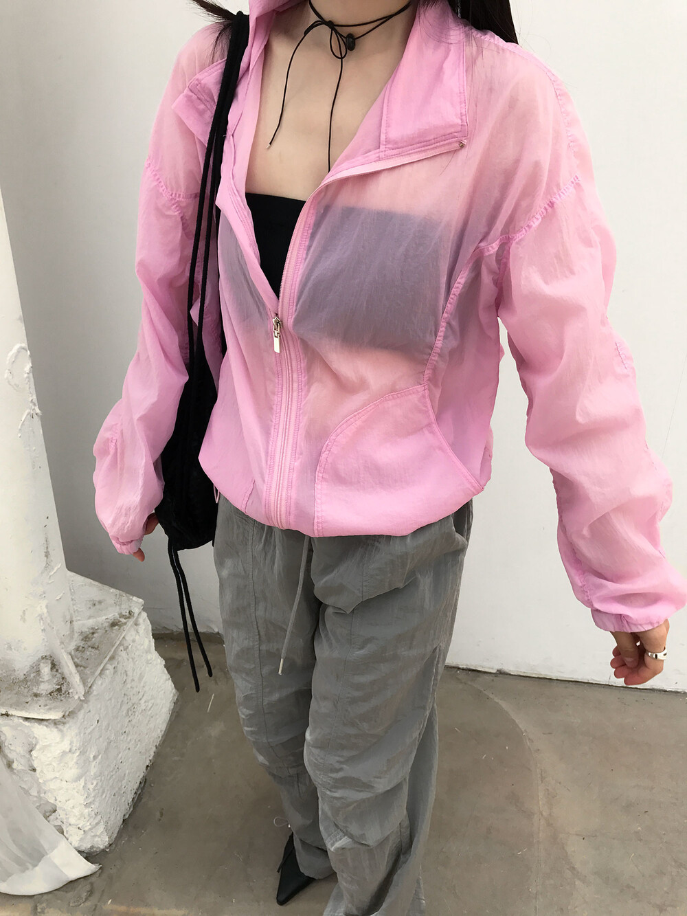 SHADOW LIGHT WIND-BREAKER, CANDY PINK (2C)