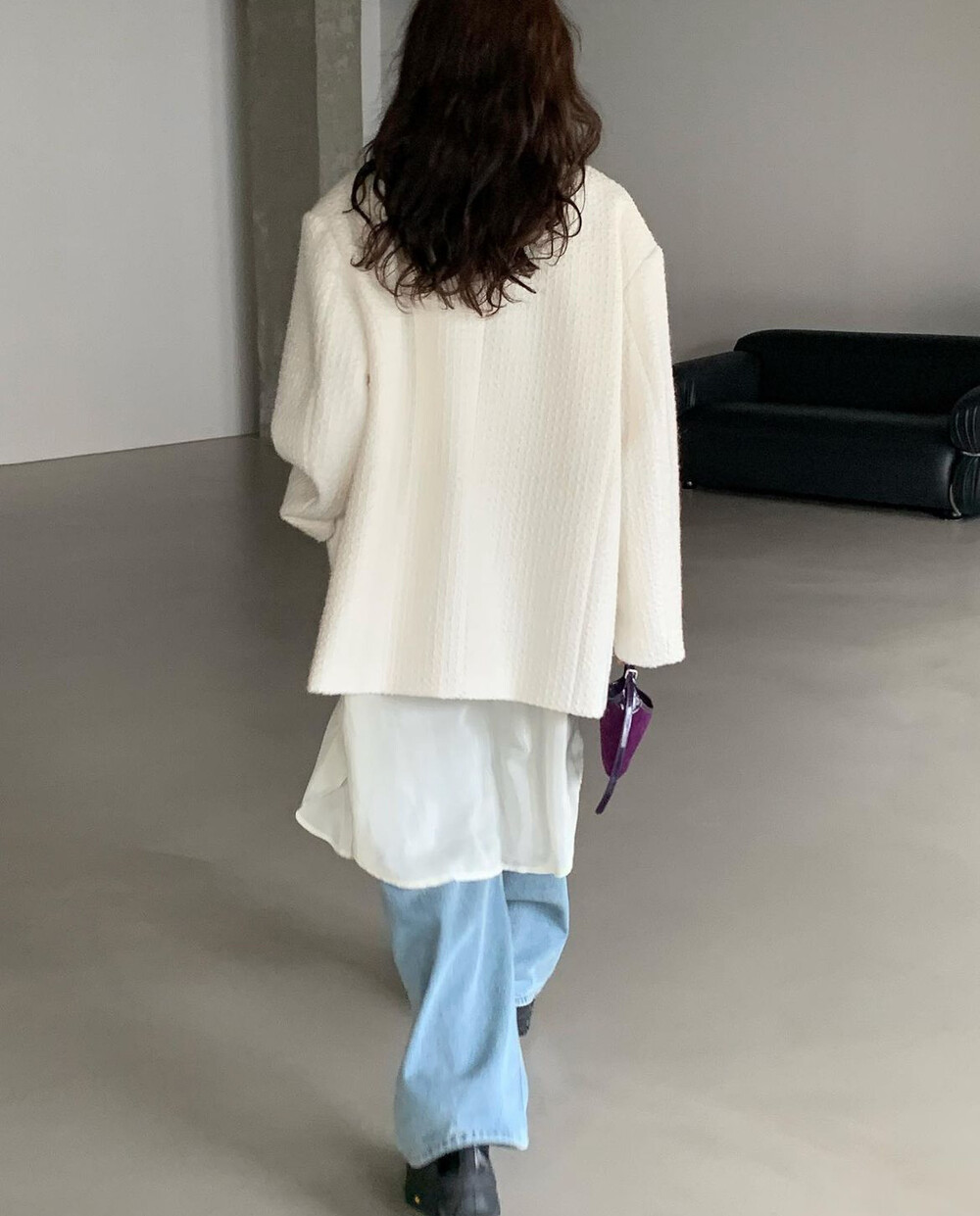 PURE SLICK LONG SHIRTS, WHITE CREAM (2C)