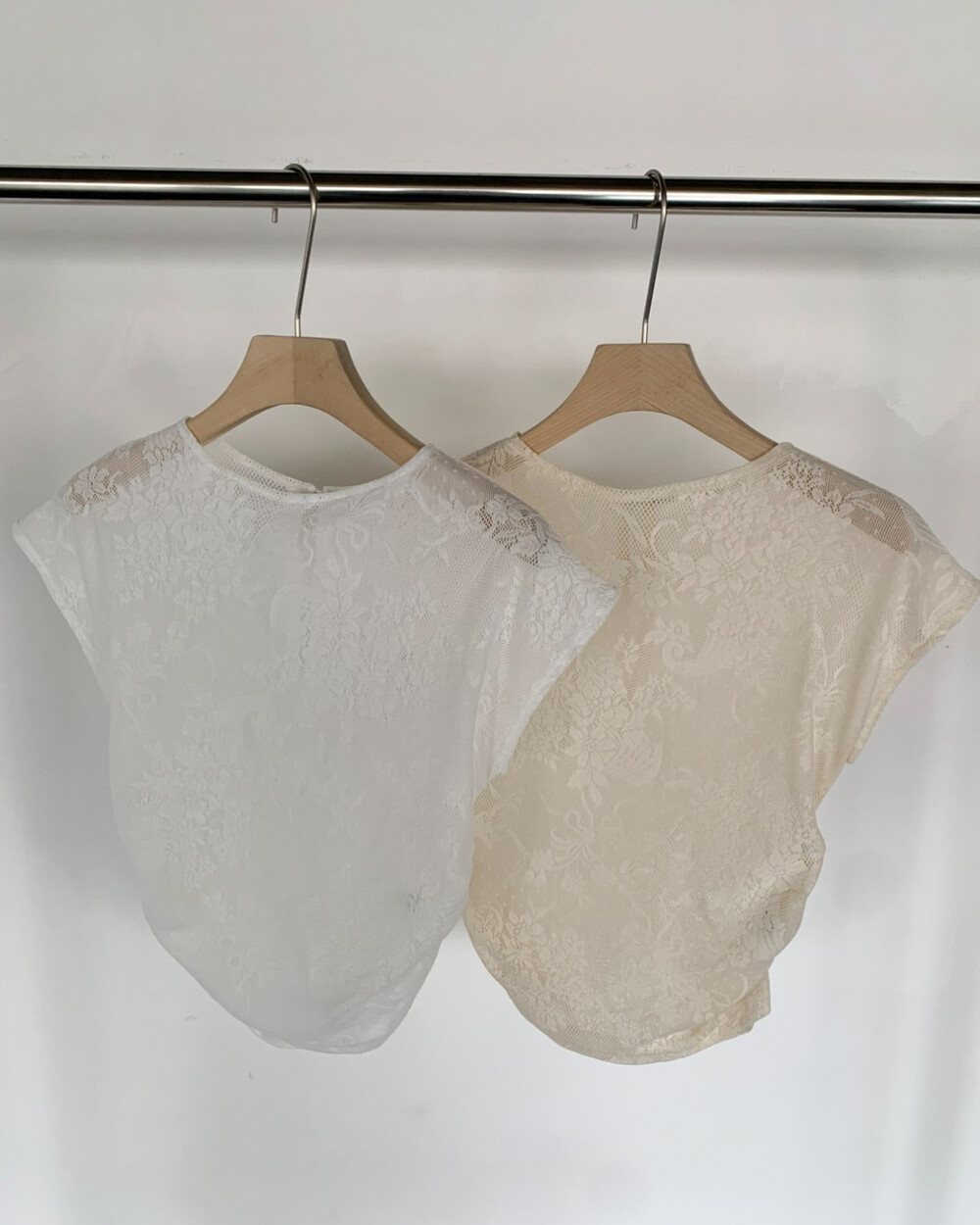 Mesh Flower Top, White (2c)