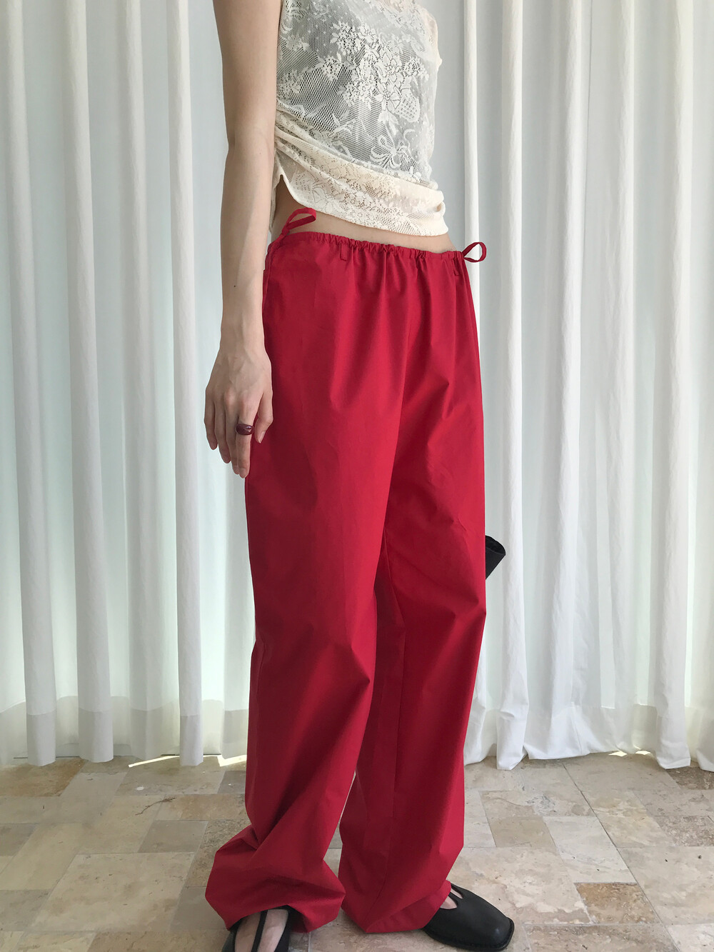 Mesh Flower Top, Cream Beige (2c)