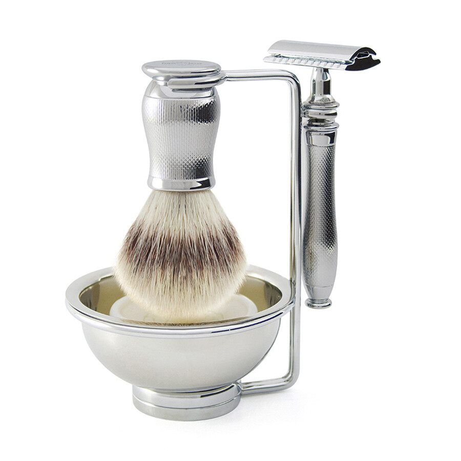 [예매] Chatsworth Barley DE 4 Piece Shaving Set - Synthetic Silver Tip