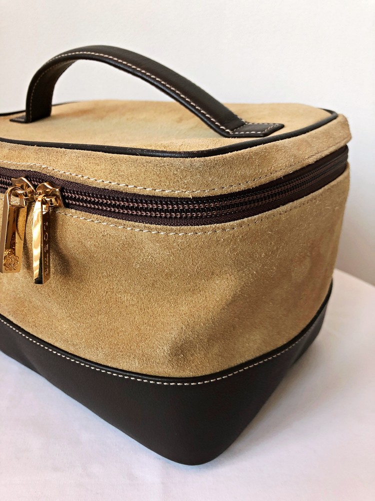 LOEWE Anagram Suede Vanity Bag