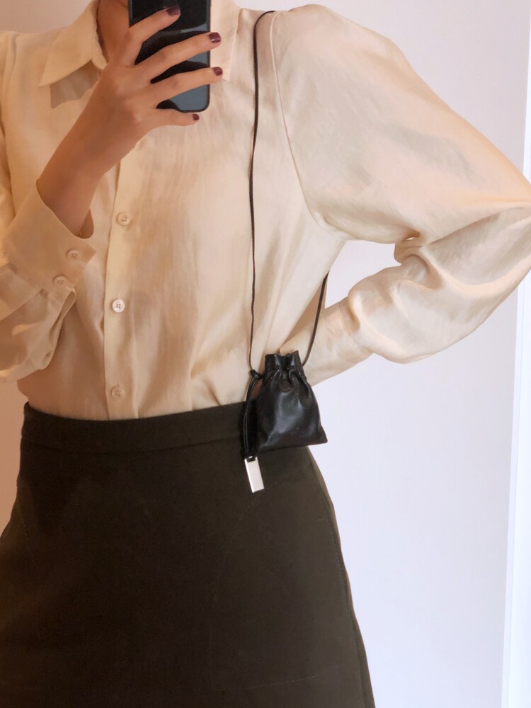 GUCCI Leather Micro Mini Pouch