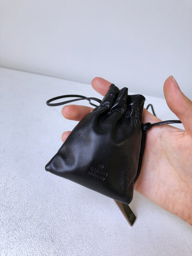 GUCCI Leather Micro Mini Pouch