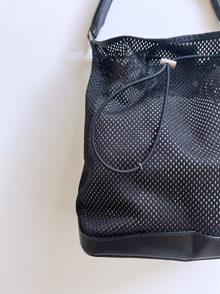 PRADA Net Bucket Shoulder Bag