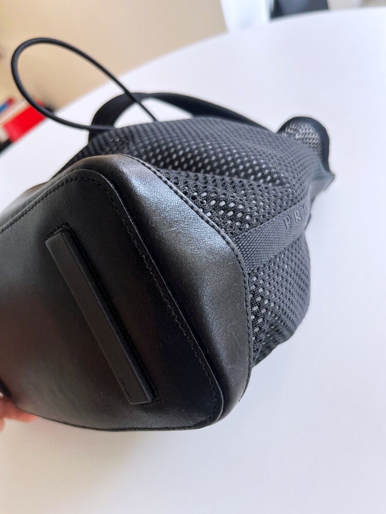 PRADA Net Bucket Shoulder Bag