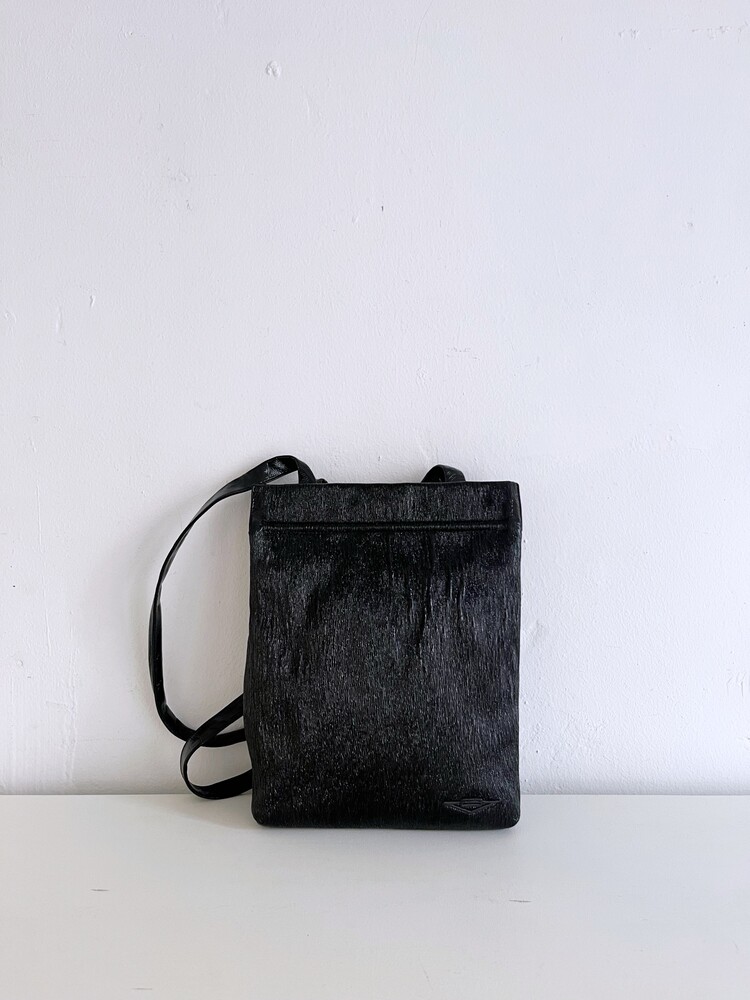 BOTTEGA VENETA Enamel Crease Leather Clasp Bag