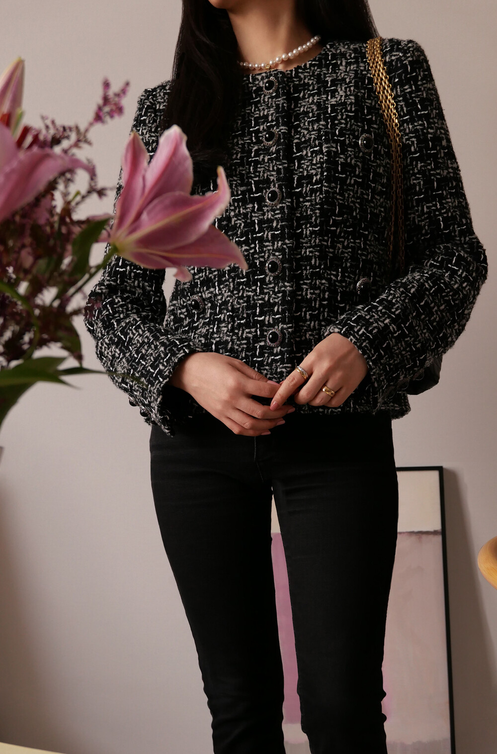 [Limited] Couture Bouclé Check LINTON Tweeds Set-up