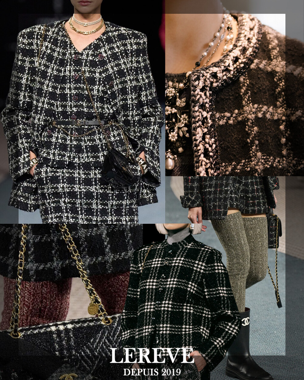 [Limited] Couture Bouclé Check LINTON Tweeds Set-up
