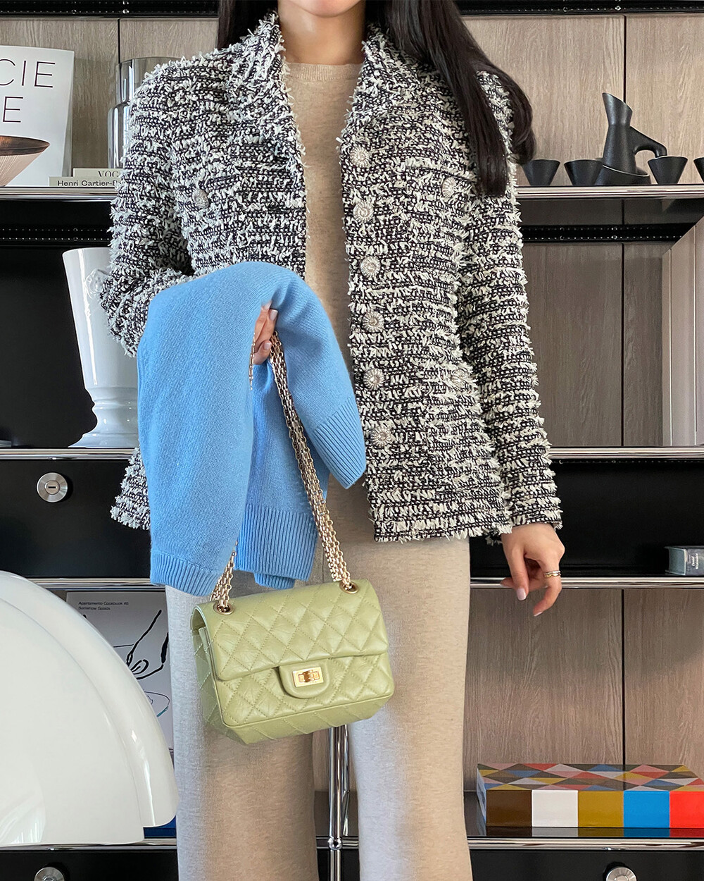 [Limited] La sonate LINTON Tweeds Jacket (Fabric by England)