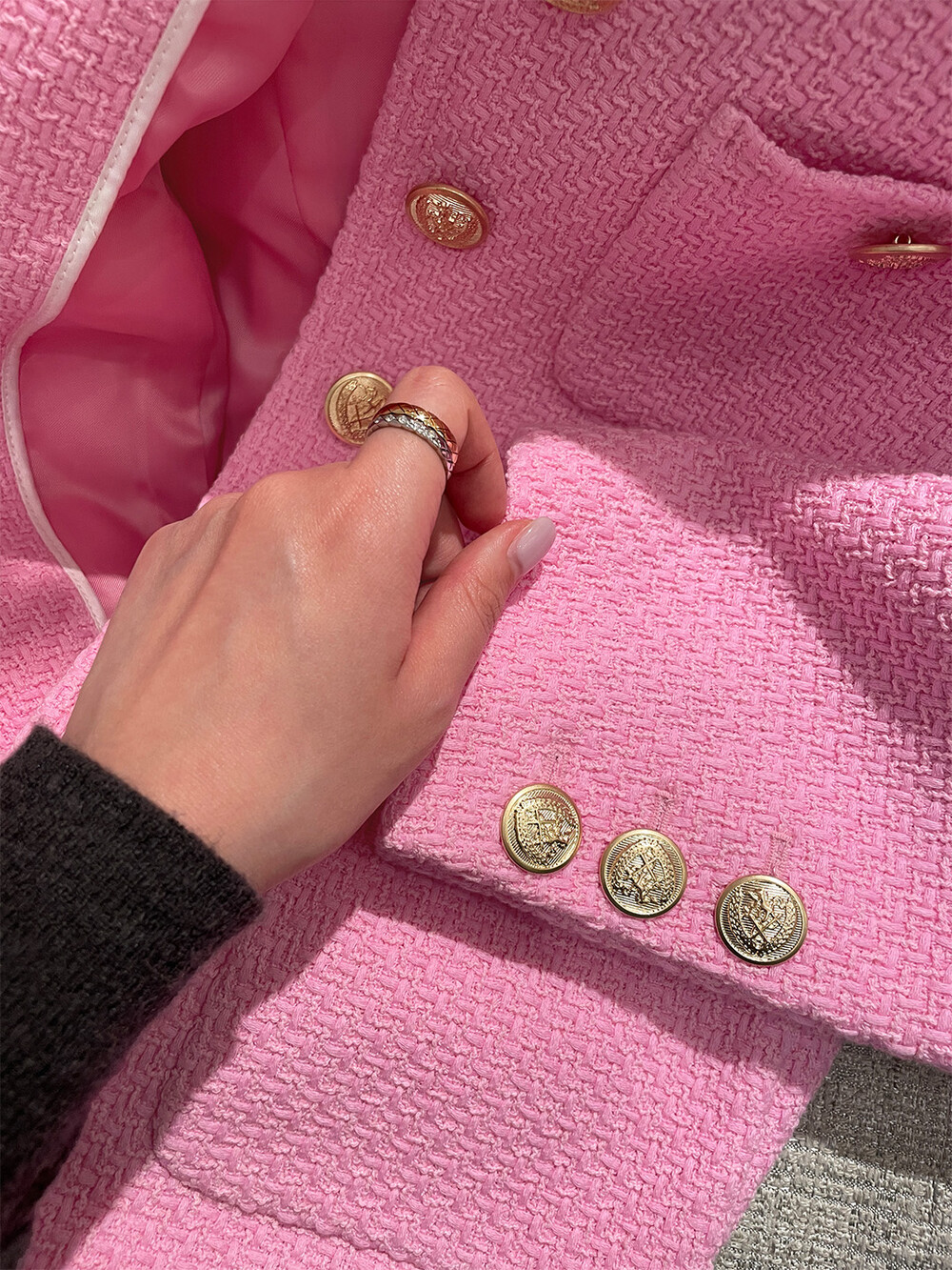 [Limited] La amante LINTON Tweeds Jacket (Fabric by England)