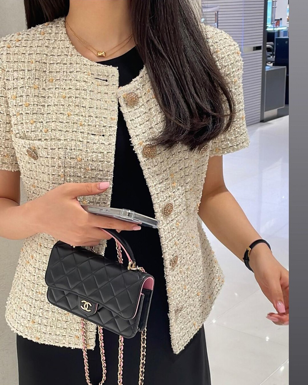 [Limited] La crème LINTON Tweeds Jacket (Fabric by England)