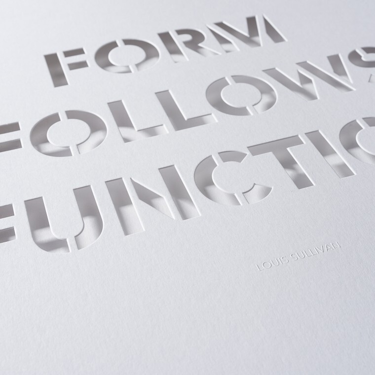 FORM FOLLOW FUNCTION WHITE - POSTER