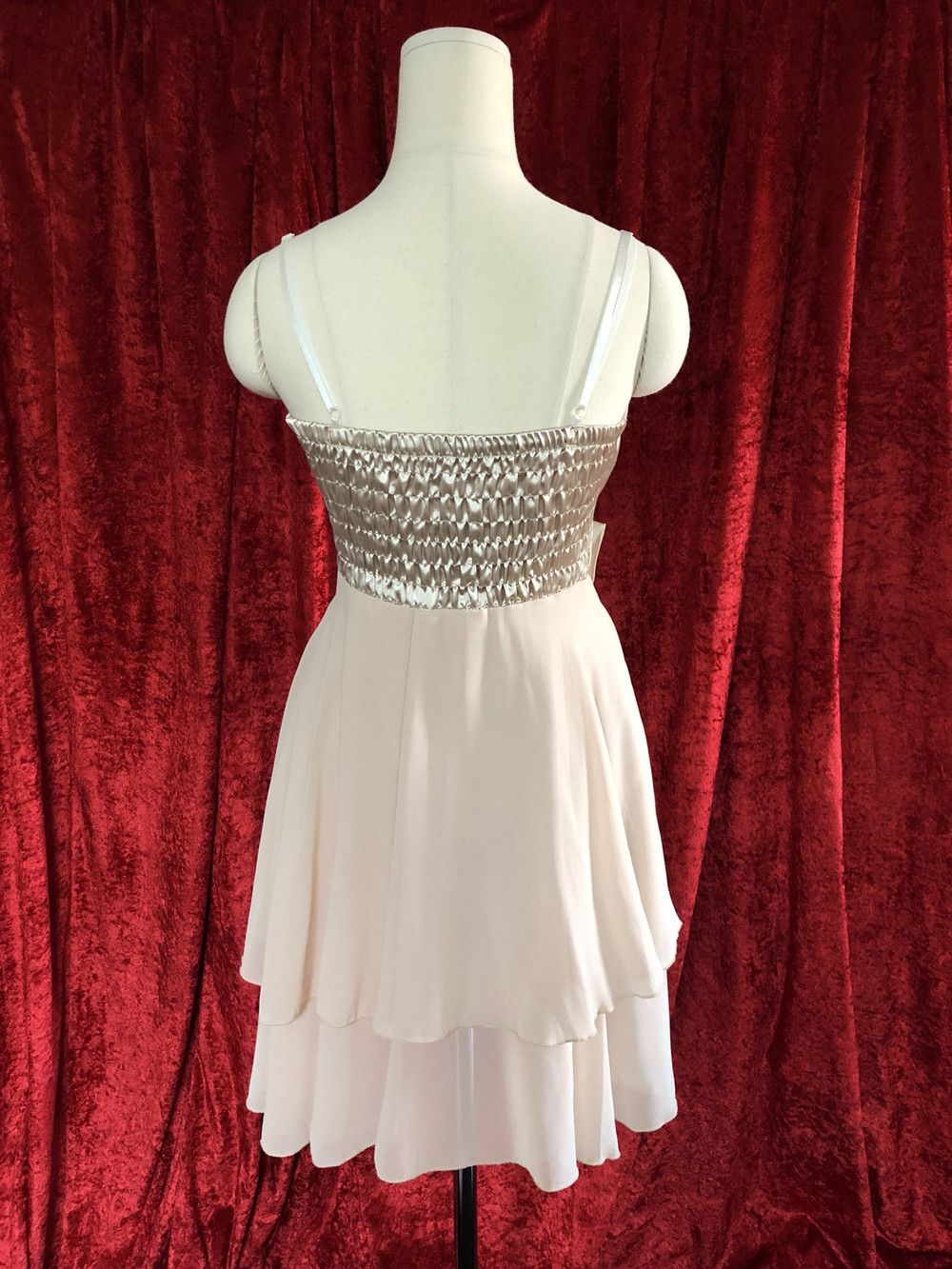 Gold Ribbon Cocktail Dress