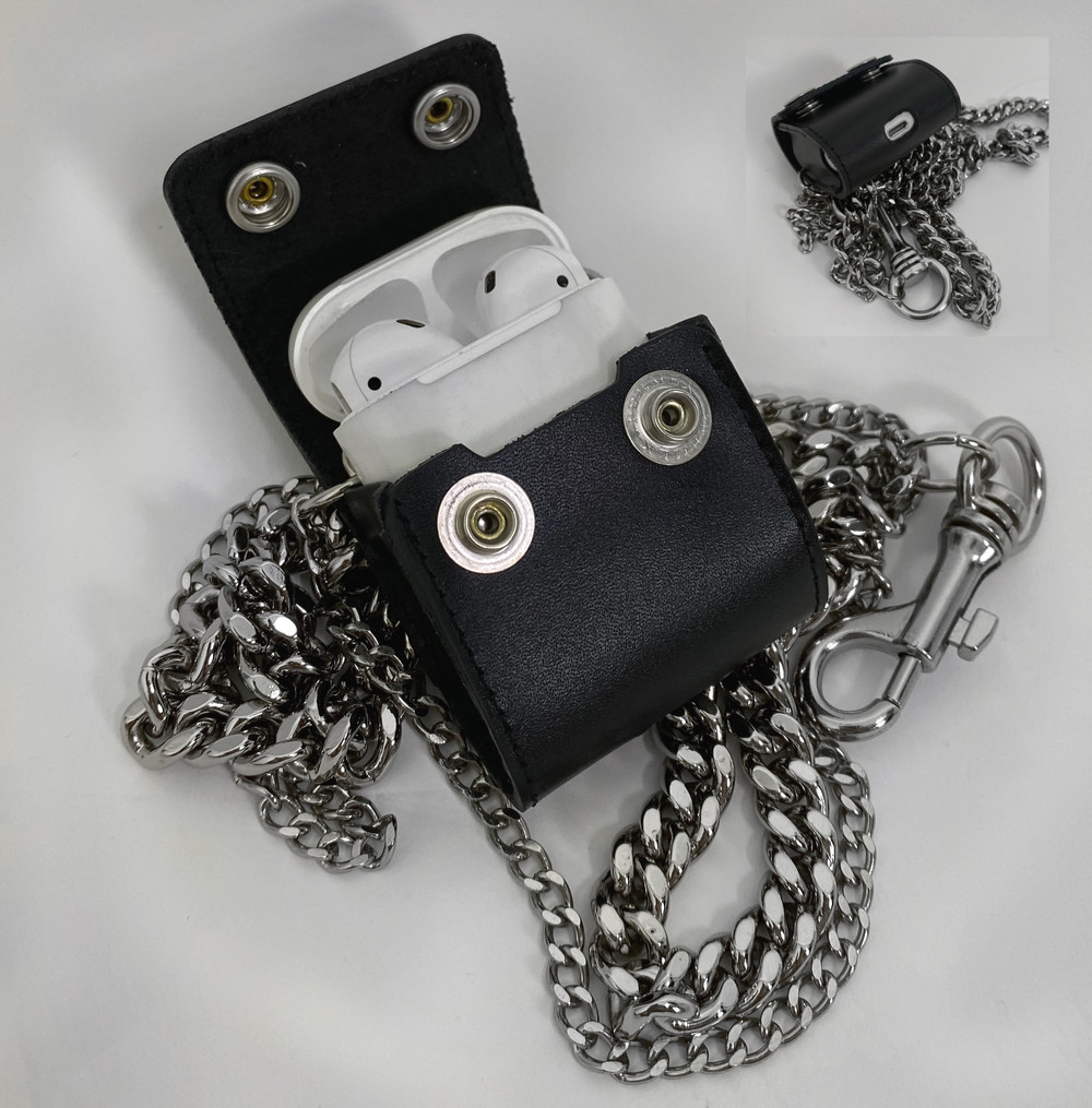Chain Leather airpod case
