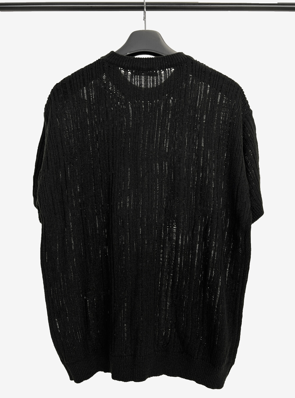 Damaged knit short sleeve