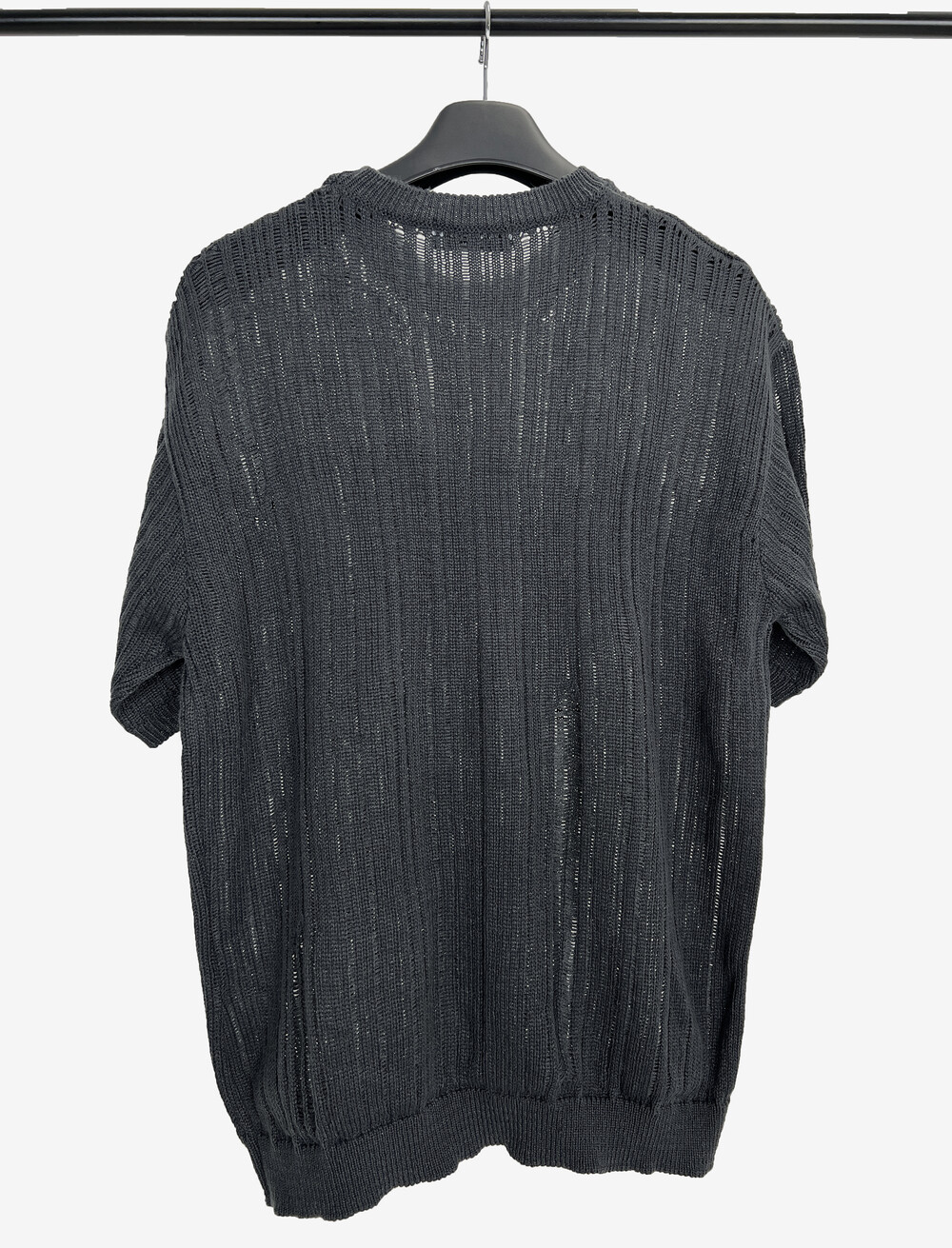 Damaged knit short sleeve