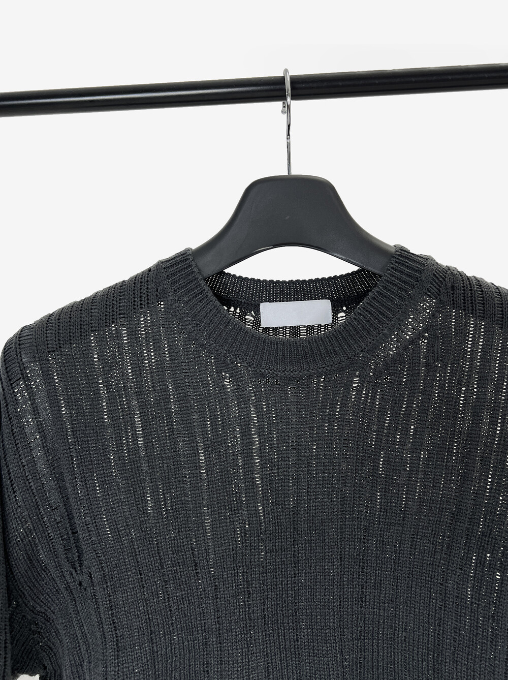 Damaged knit short sleeve