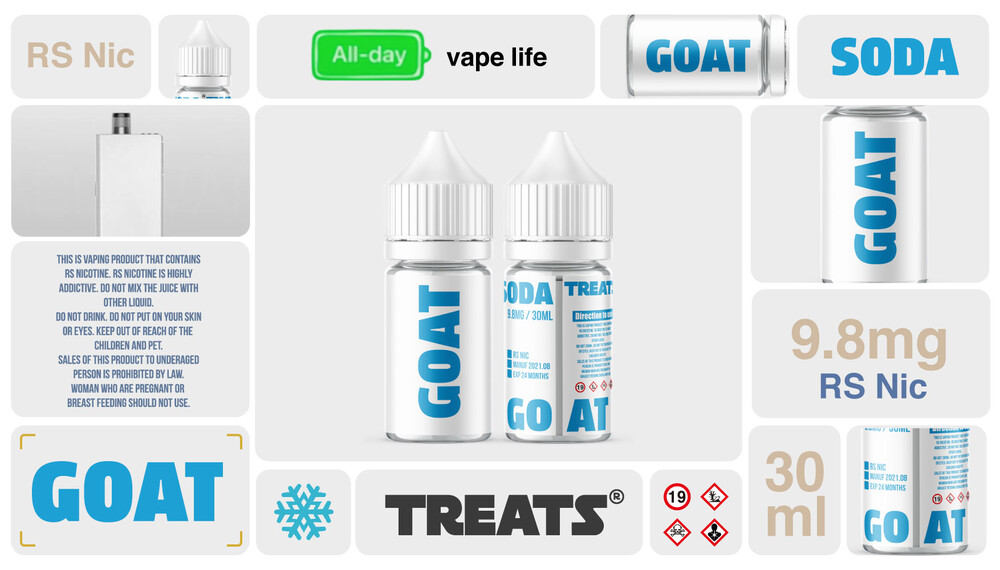 입호흡 GOAT 고트 소다 액상 합성 30ml 9.8mg