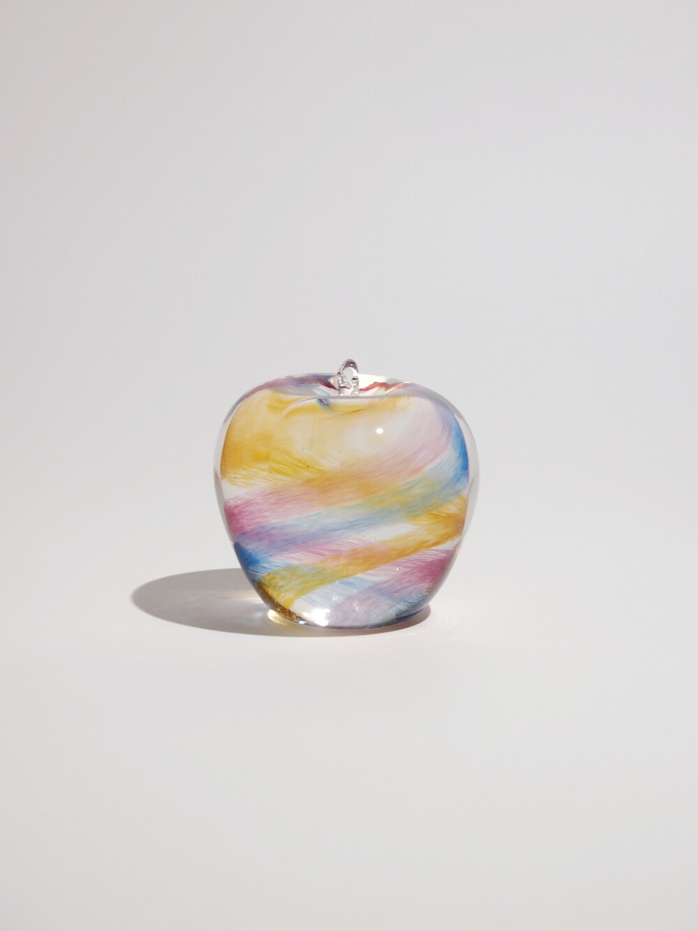 90s Vintage Selkirk Glass Apple Paperweight