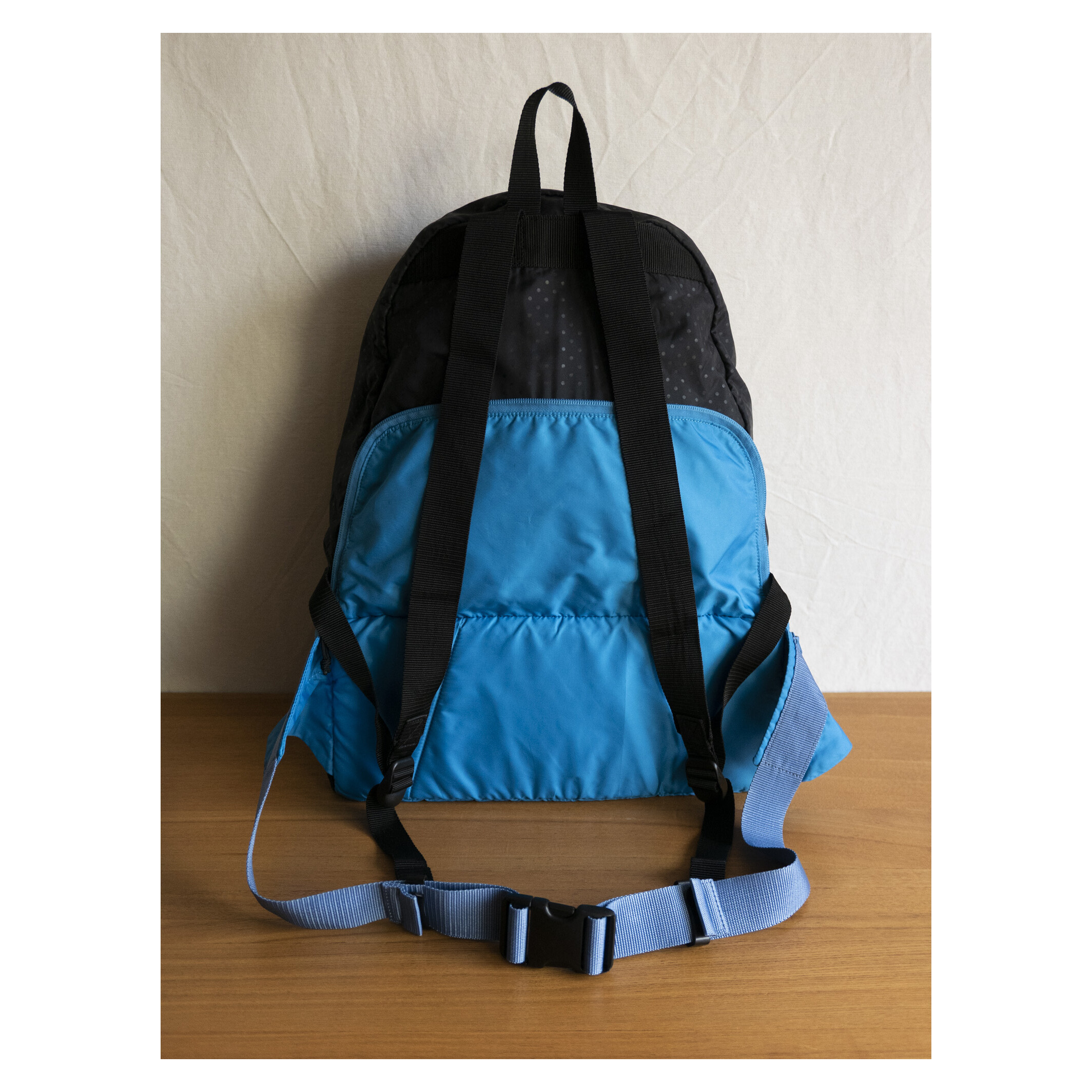 PORTER x HALLERY 1950 - POCKETABLE BAG (Waistback change, Black & Blue)