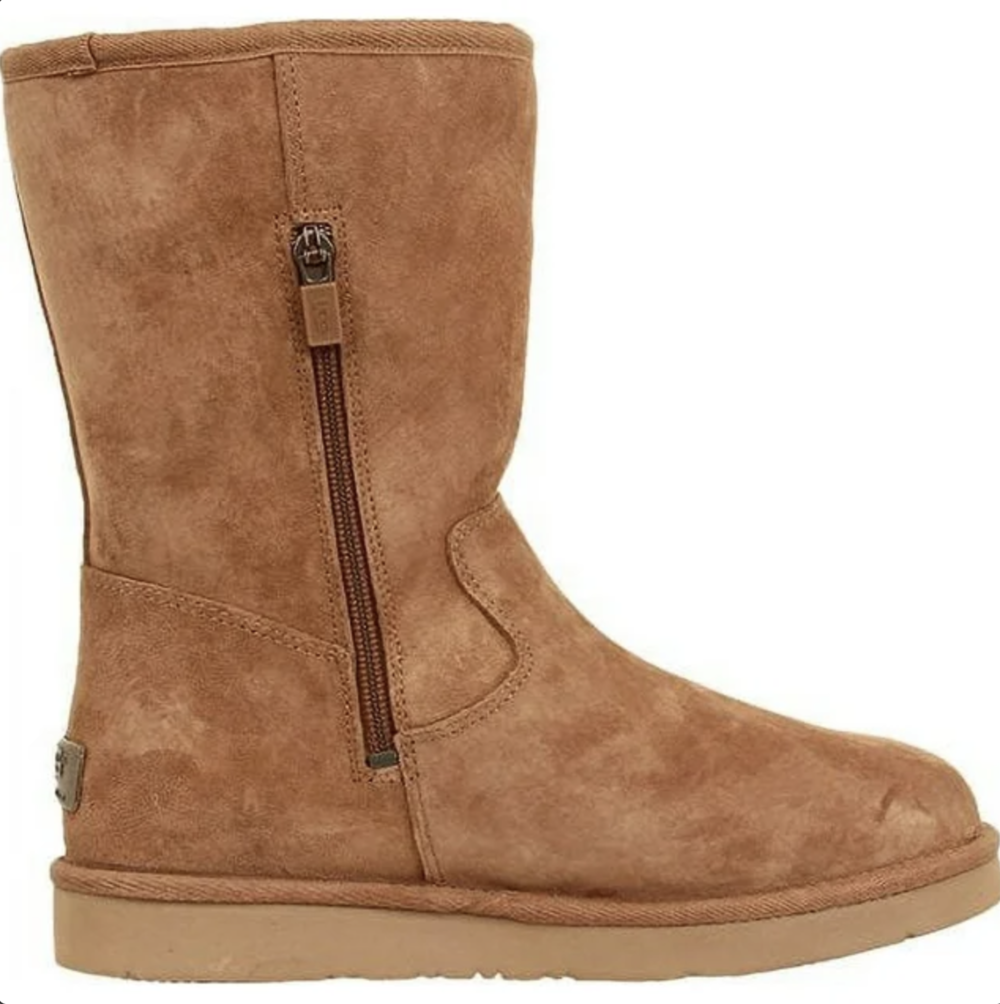 UGG - Side Zip Mouton Boots (CHESTNUT) | 240mm