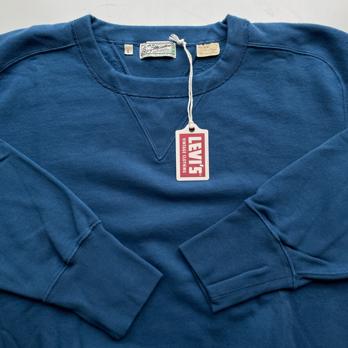 *new condition LVC - Bay Meadow Sweatshirt (Sea Blue) l L size