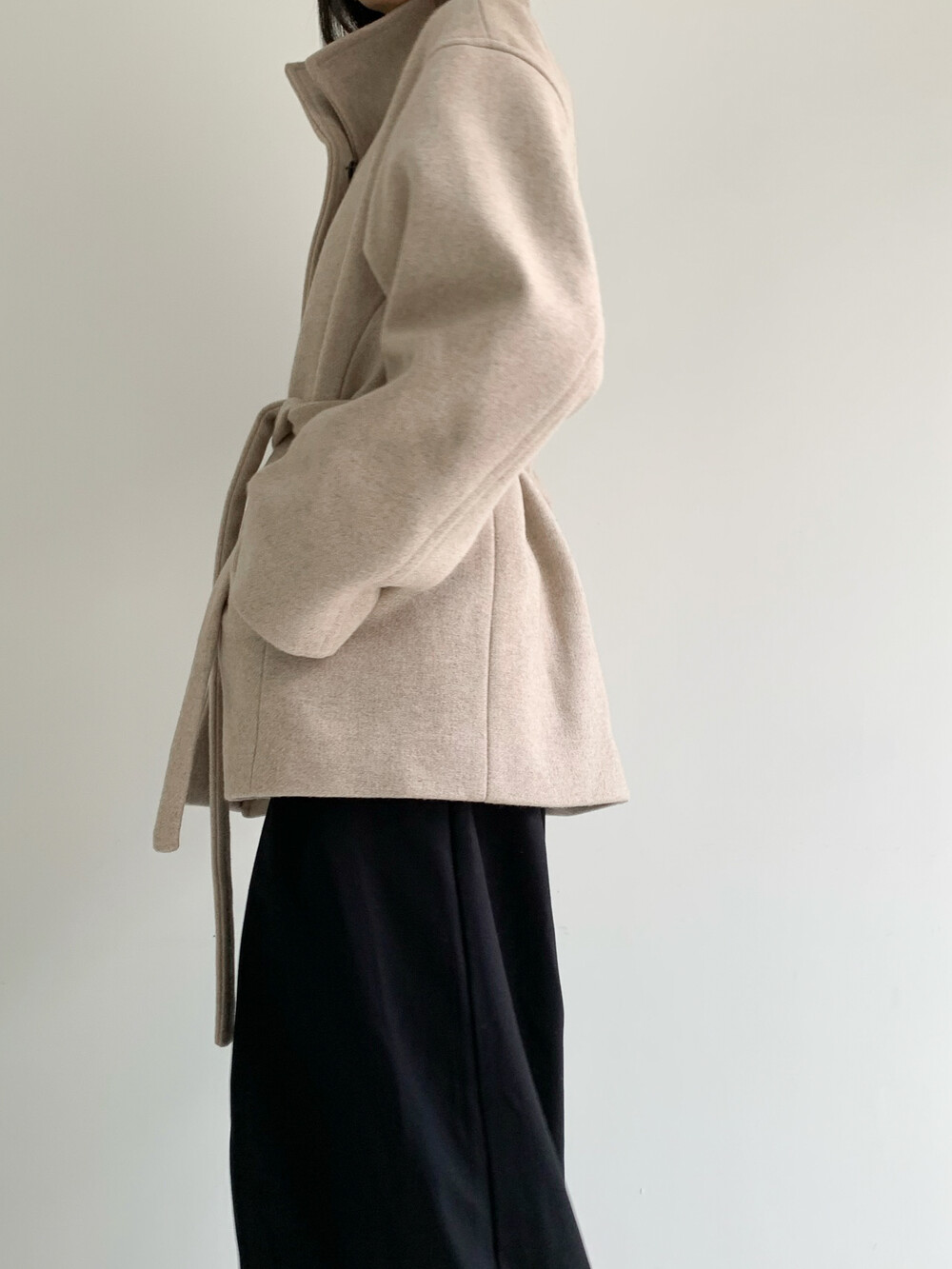 HIGH-NECK ROBE CT (2COLOR)