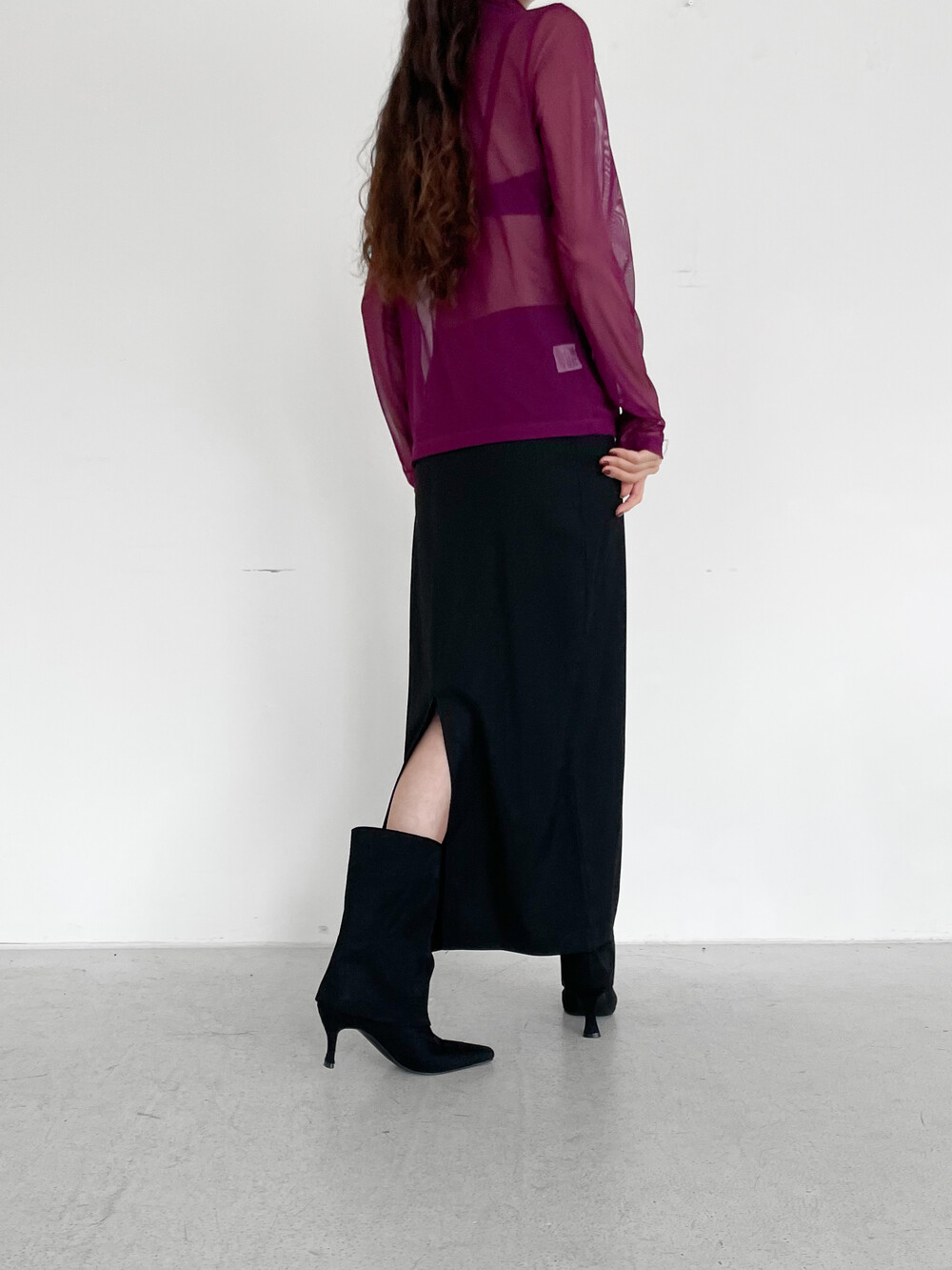 CLASSIC SLIT SKIRT (2COLOR)