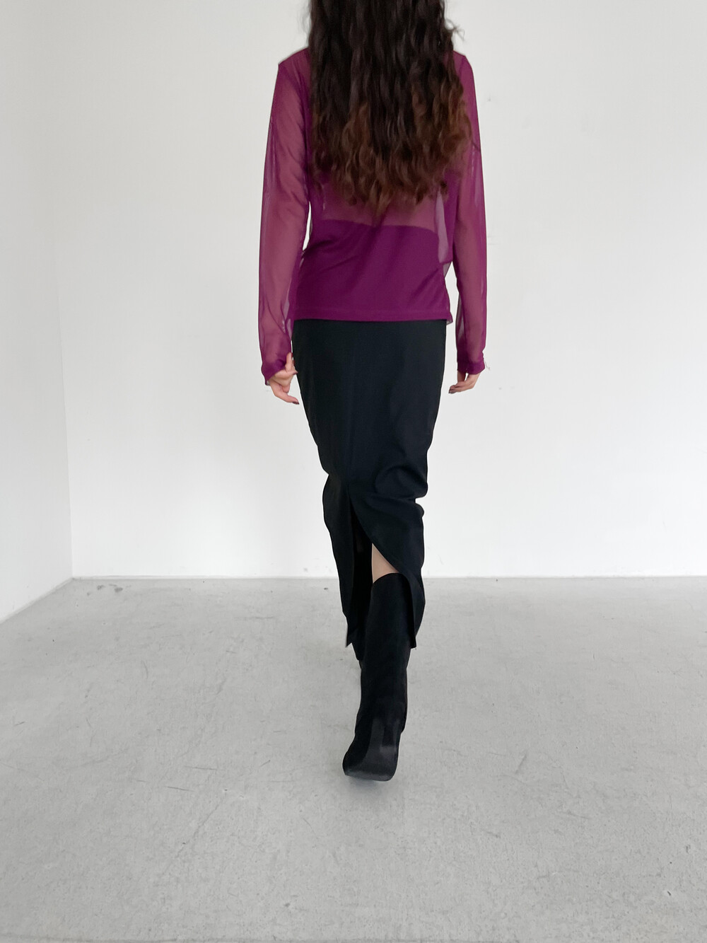 CLASSIC SLIT SKIRT (2COLOR)