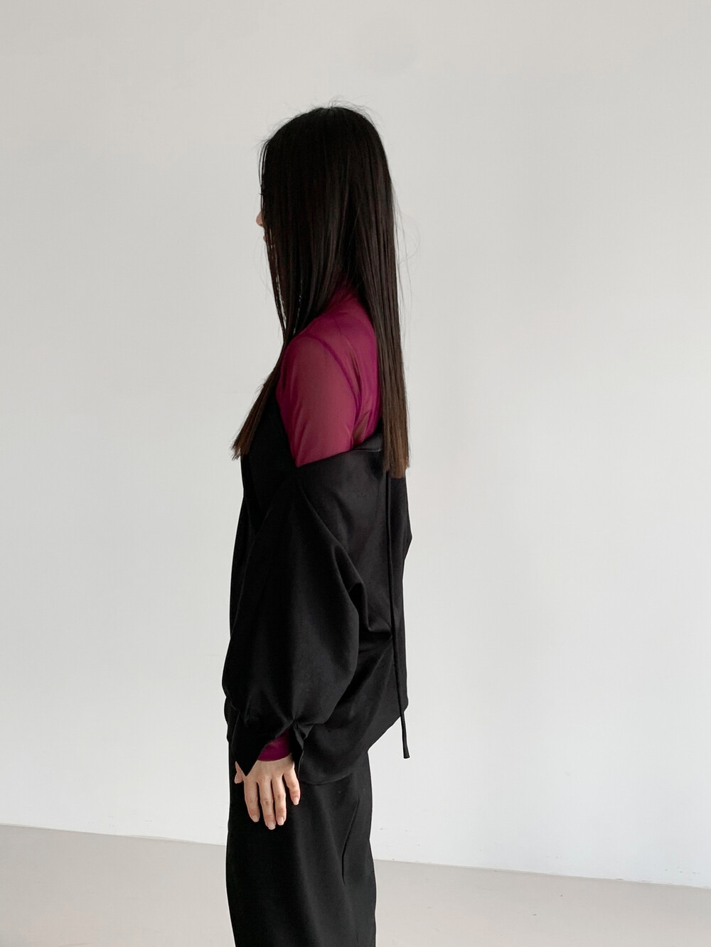 SOLID SLIT SKIRT (2COLOR)