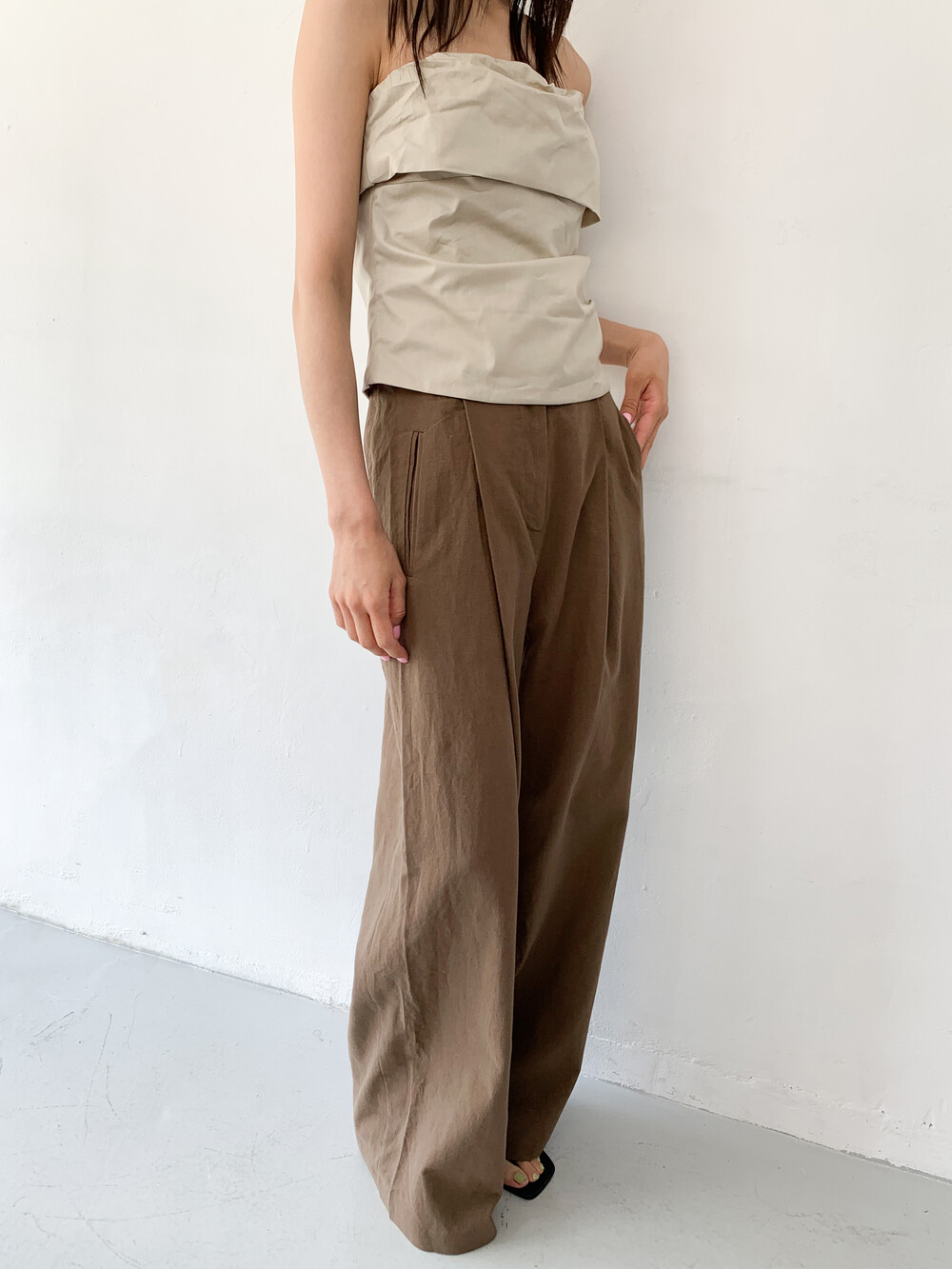 DRAPE TUBE TOP (4COLOR)