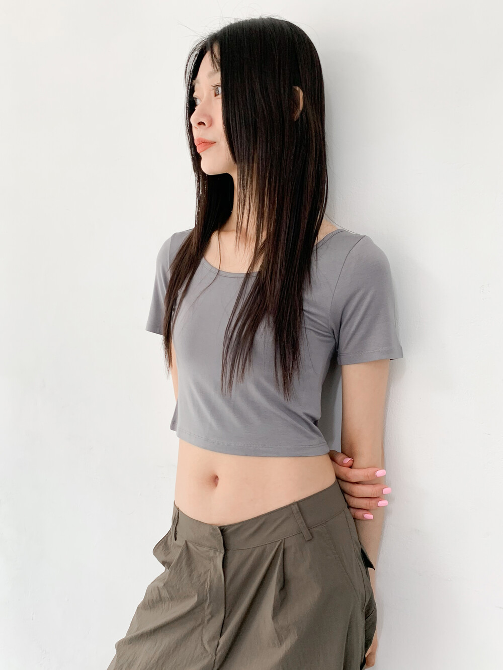 SHY CROP TEE (3COLOR)