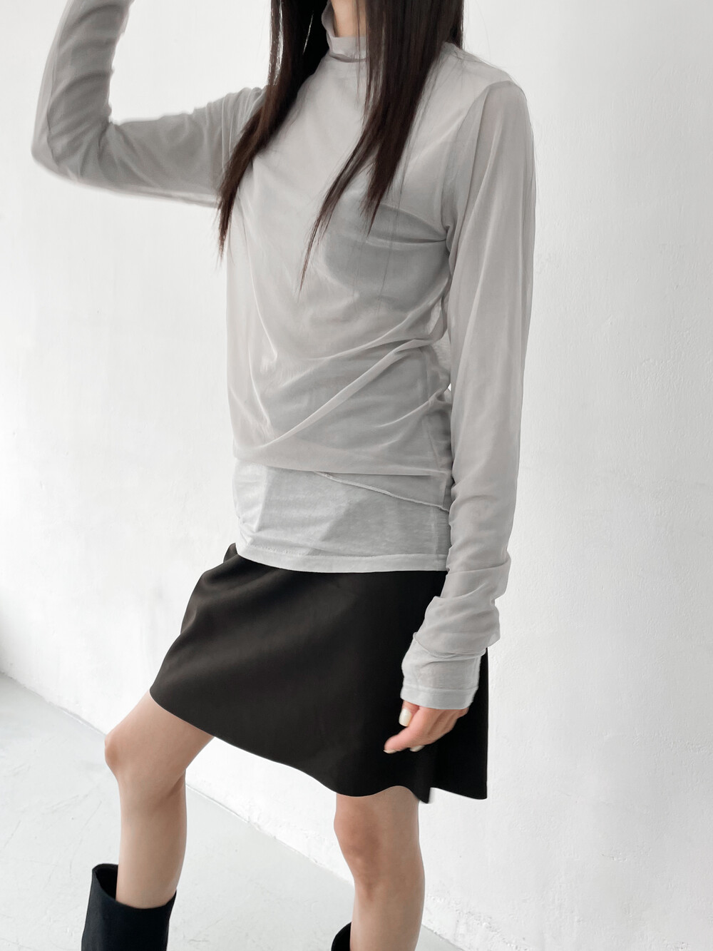 BELL MESH TOP (3COLOR)