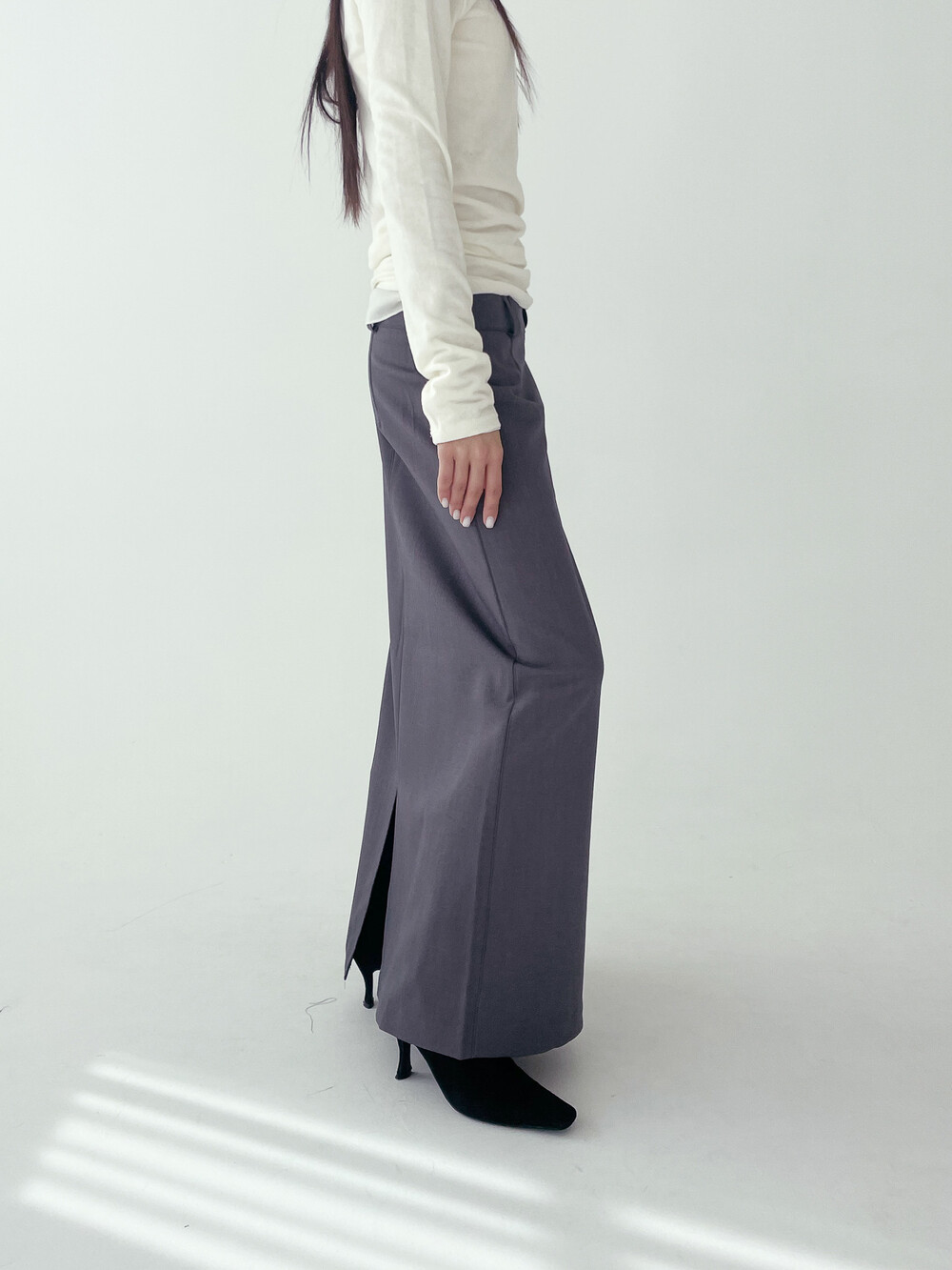 MAXI LOW SKIRT (3COLOR)