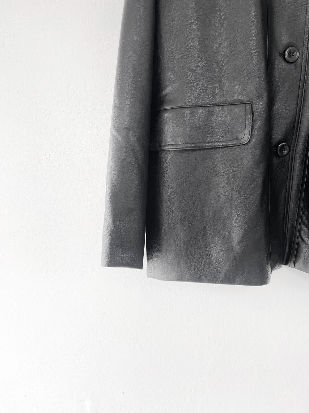 CK HALF LEATHER JACKET (2COLOR)