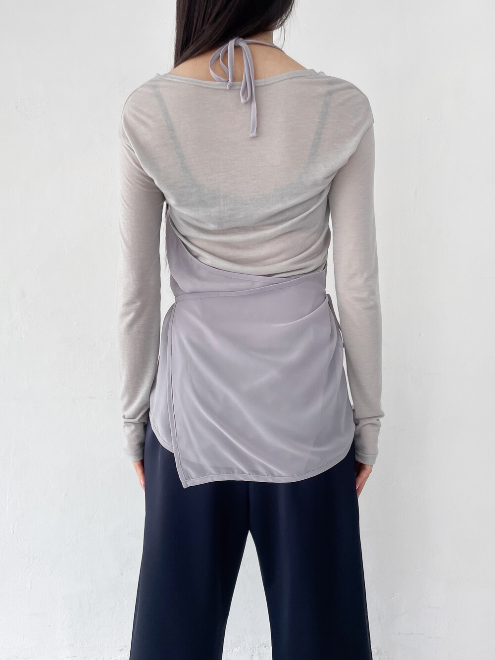 SHY SHIRRING TEE (3COLOR)