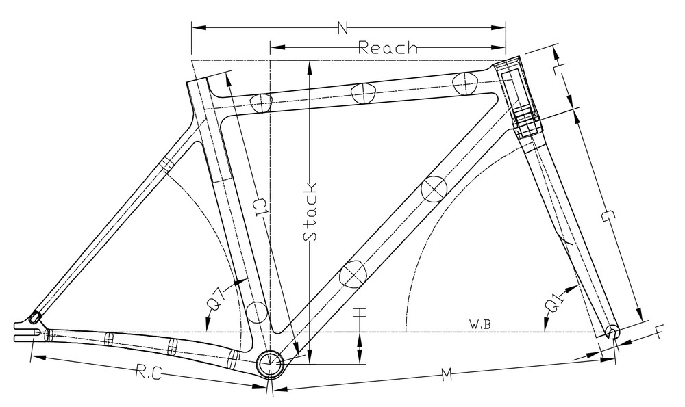 도란 세타 카본 트랙 프레임셋