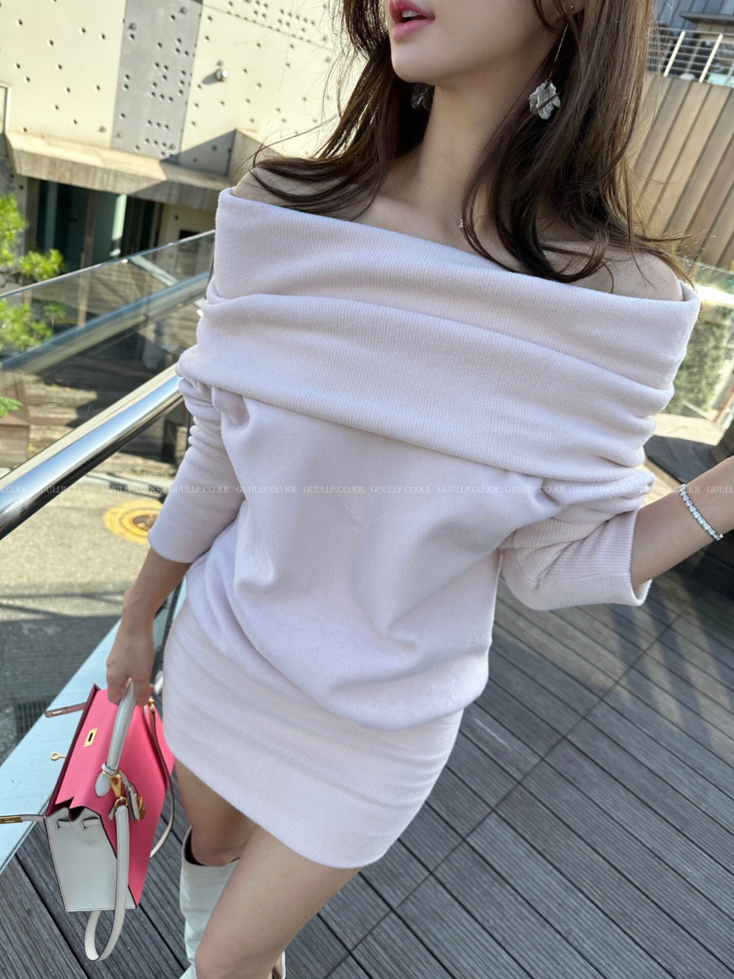 (quality line) 딥 오프숄더 OPS (3col) / 국내제작