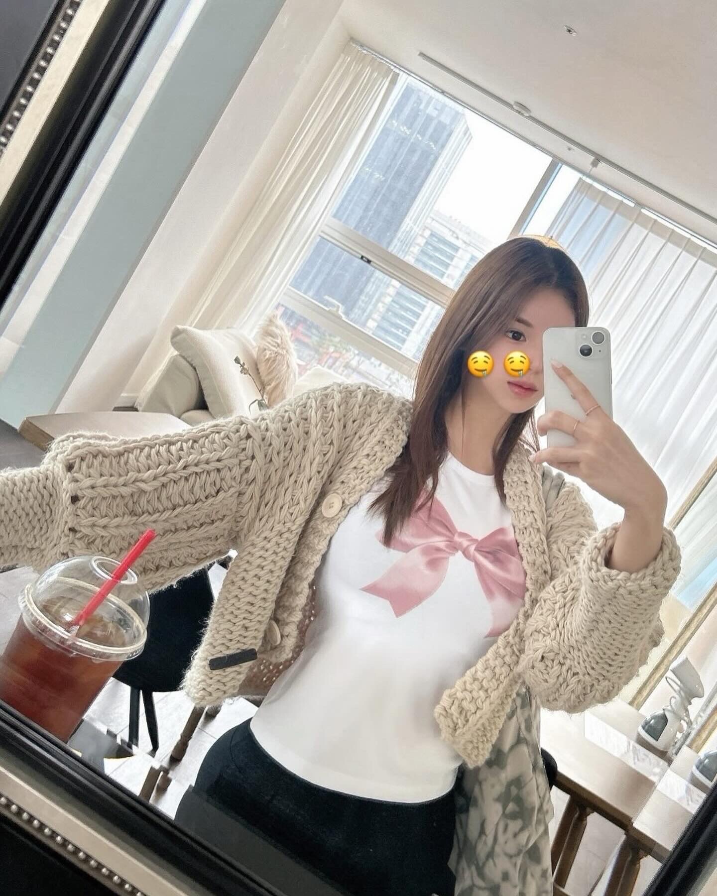 (Hand Made) 퍼프 뜨개 볼레로 가디건 CD (4col)