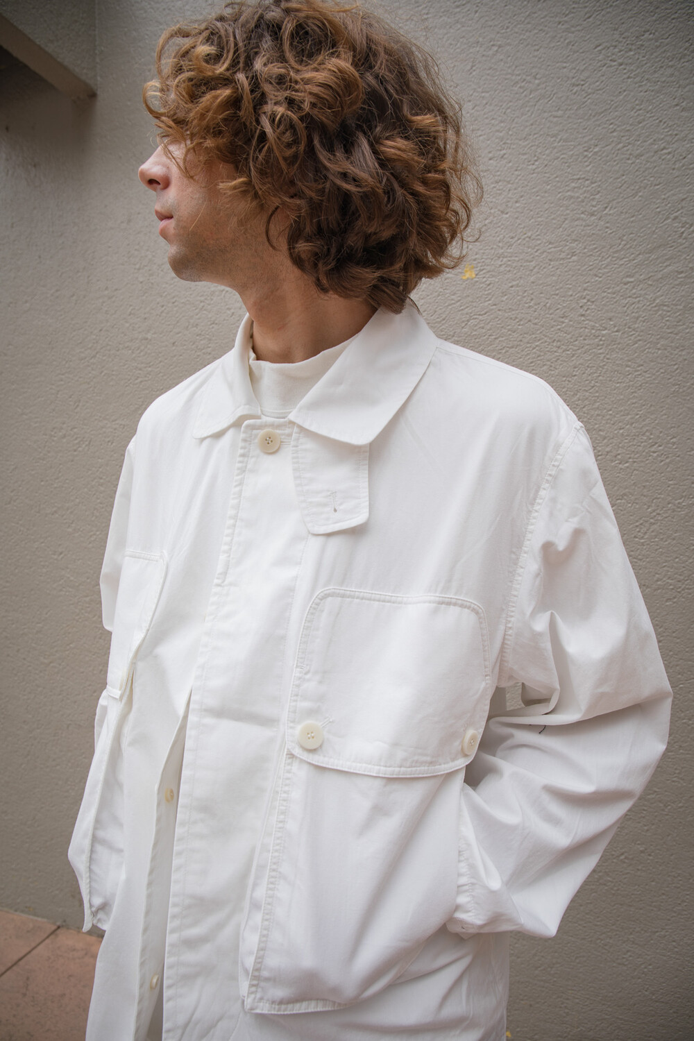 COTTON LINEN NEW BIG POCKET JACKET_WHITE